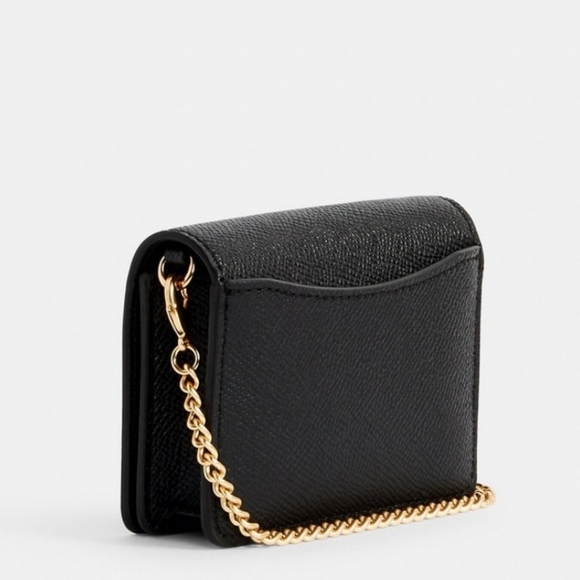 Coach | Bags | Nwt Coach Mini Wallet On A Chain Black | Poshmark